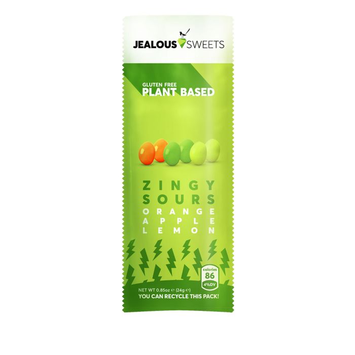 Jealous Sweets Zingy Sours Shot Bag Garden Fresh Exotics